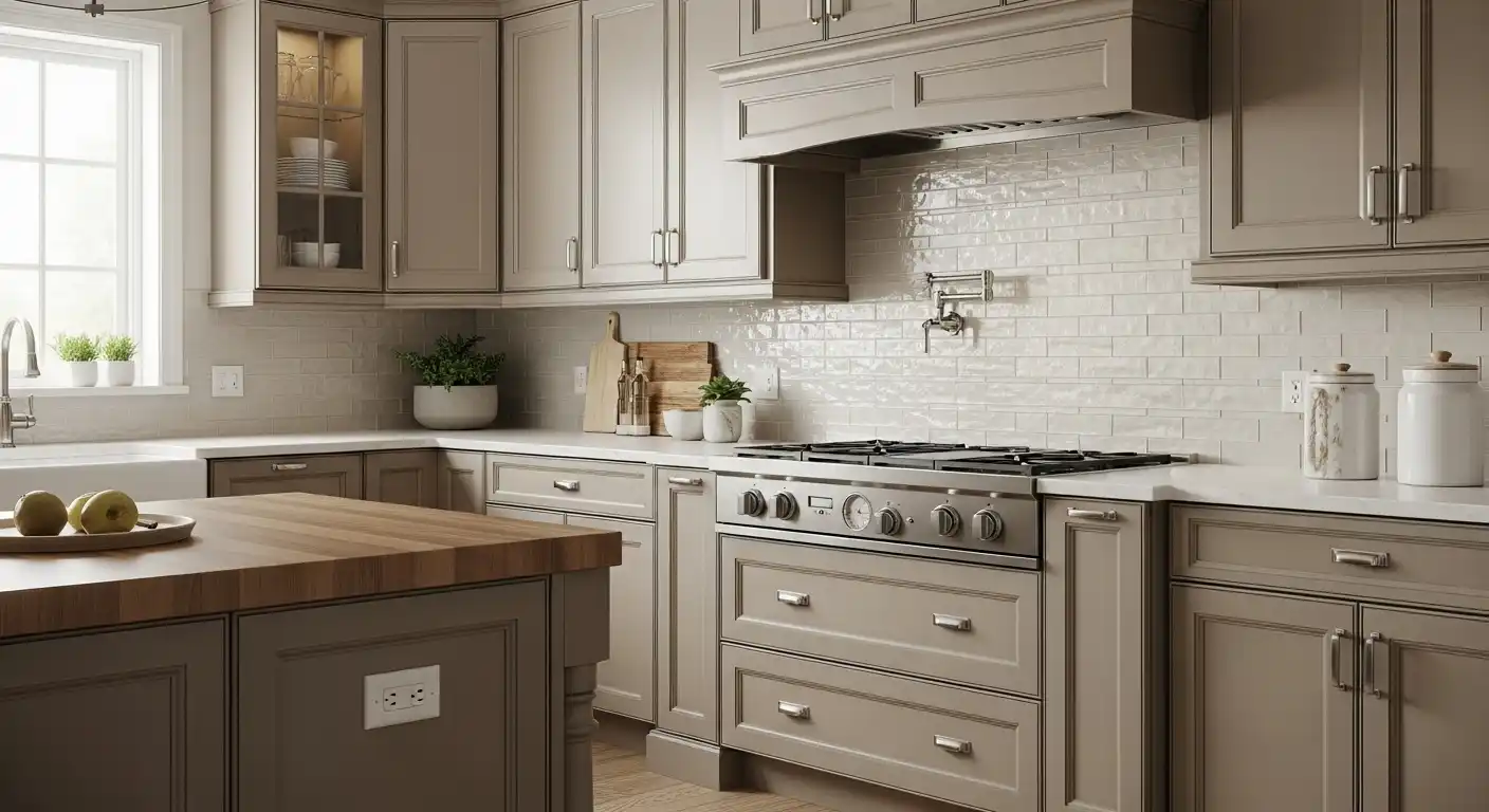 18 Elegant Taupe Kitchen Cabinets That Blend Warmth And Class