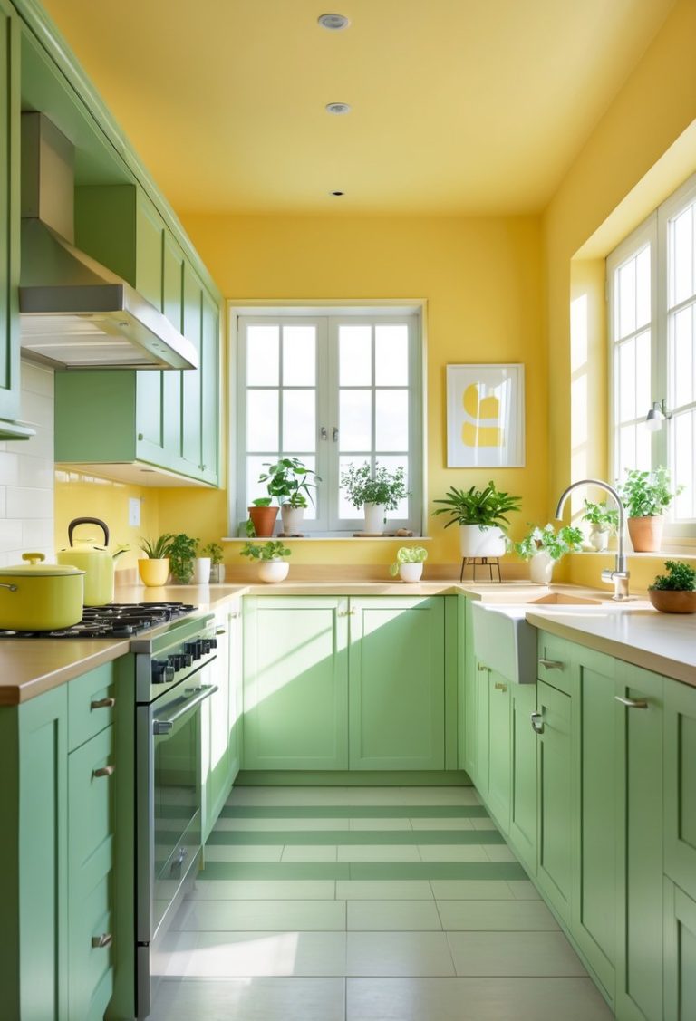 Green And Yellow Kitchen Ideas: 17 Bright & Cheerful Designs