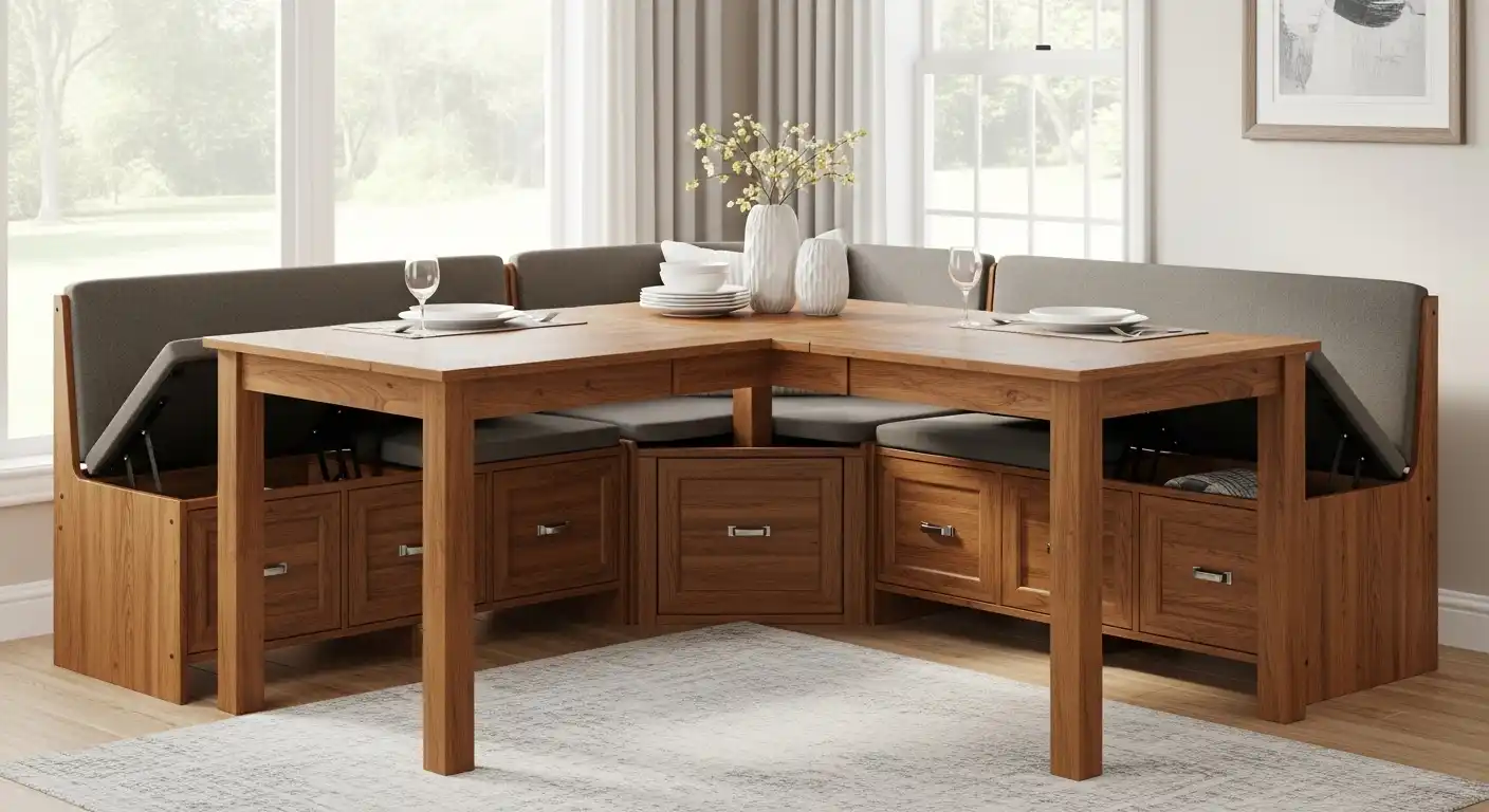 Corner Dining Table With Storage: 21 Ideas To Stop Wasting Space