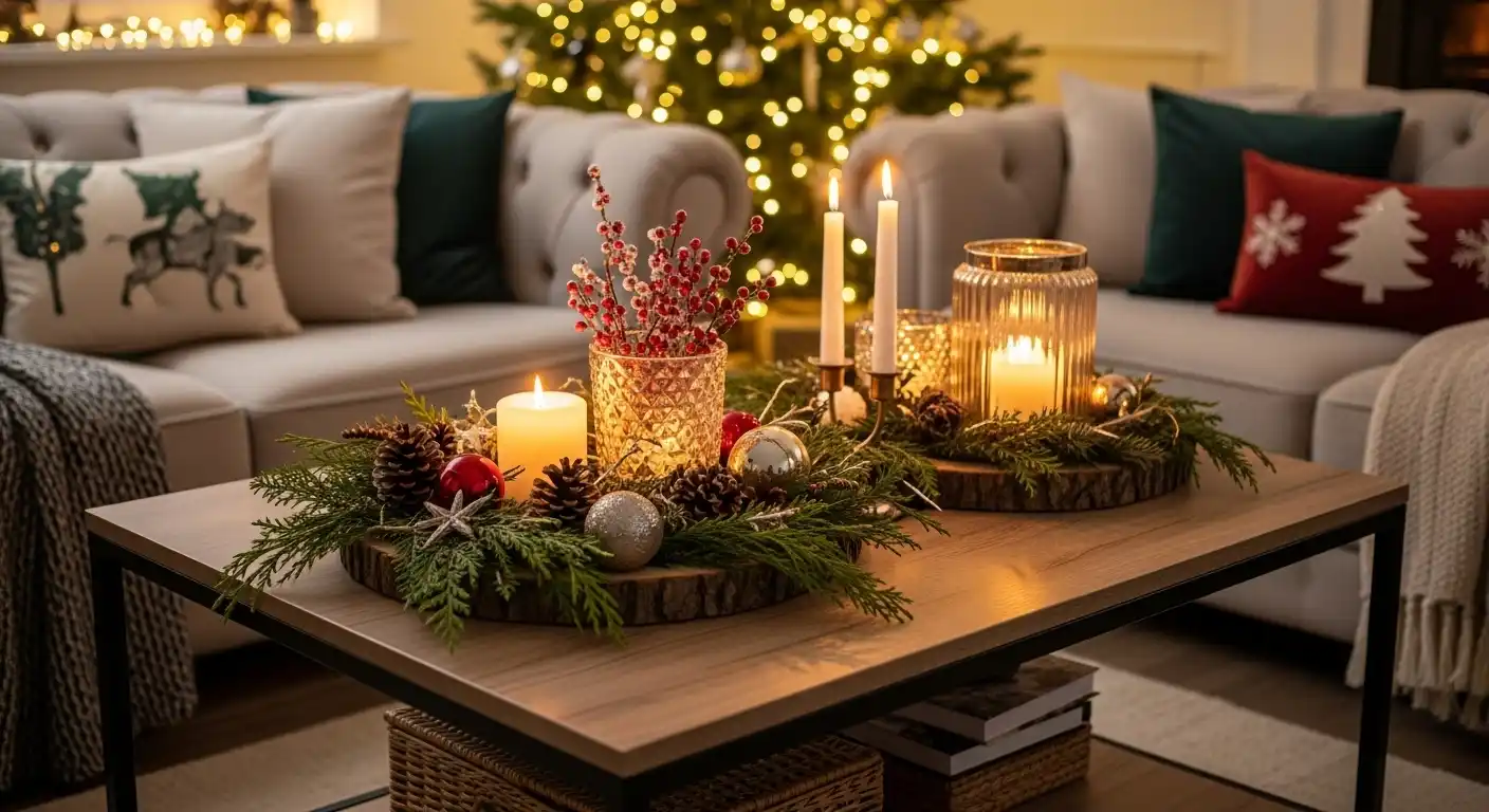 25 Festive Christmas Centerpieces For Coffee Table