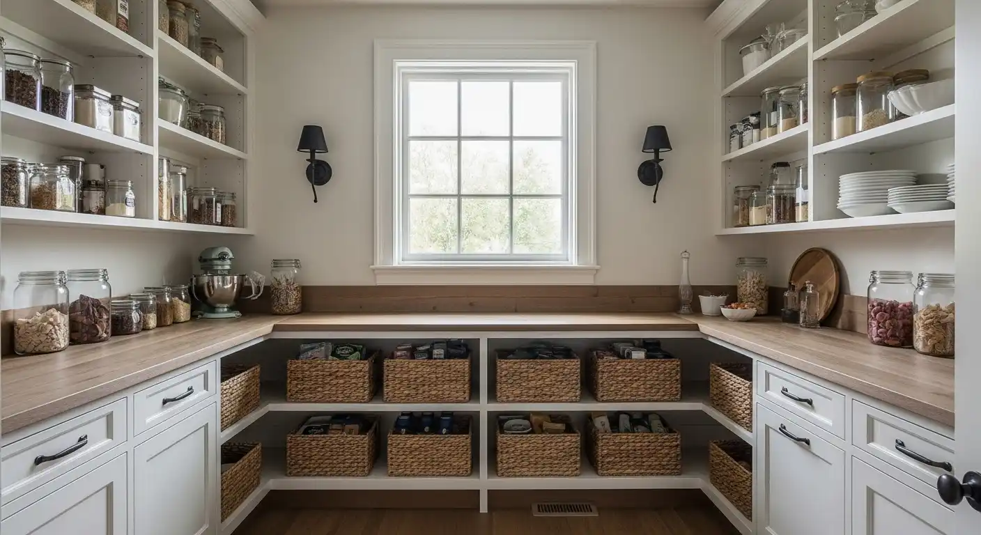 Walk In Pantry With Window Ideas: 21 Bright And Functional Designs