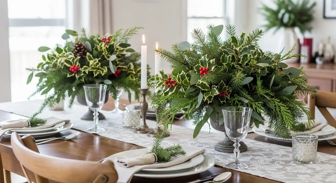 Christmas Greenery Centerpieces: 19 Festive Ideas