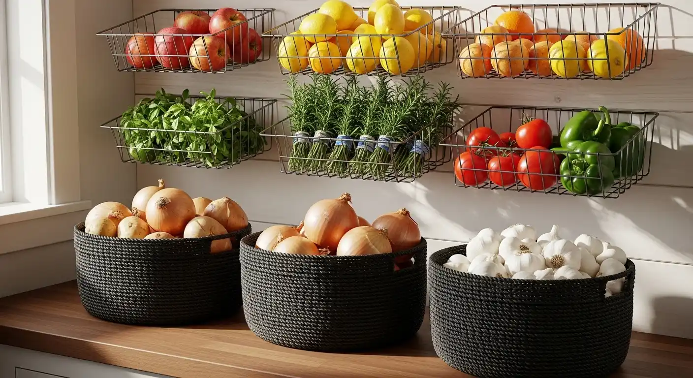 Fruit And Vegetable Storage Ideas: 21 Space-Saving Designs